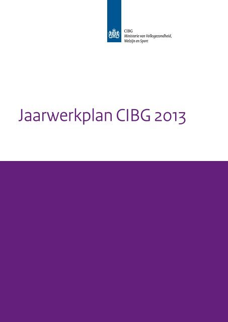 jaarplan - CIBG