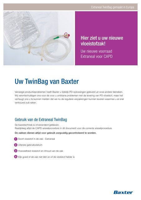 CAPD Extraneal - Baxter