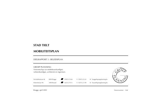 STAD TIELT MOBILITEITSPLAN