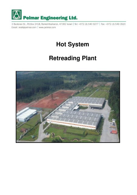 Hot System Retreading Plant - Pelmar Engineering LTD.