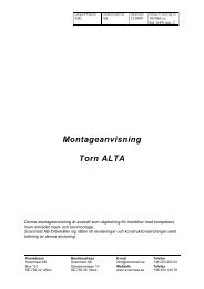 arbetsbeskrivning för jordfundament till delta - Scanmast