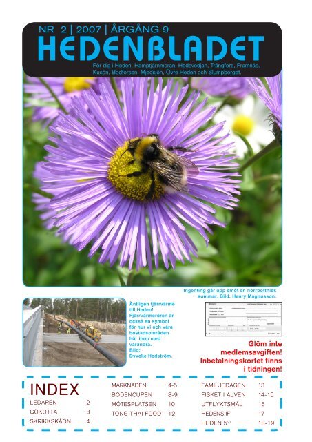 HEDENBLADET - Heden i Boden