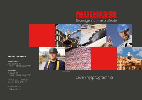 Brochure "Leveringsprogramma" - Multifast