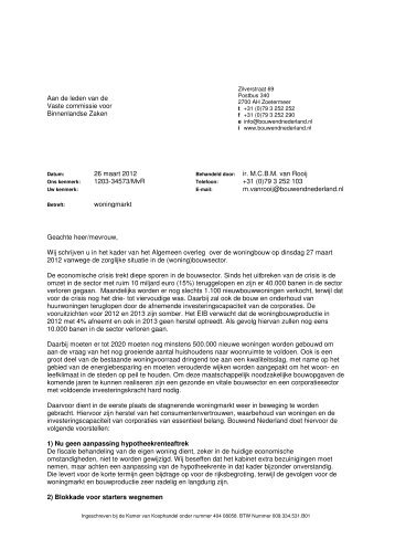 Geachte heer/mevrouw, Wij schrijven u in het kader van het ...