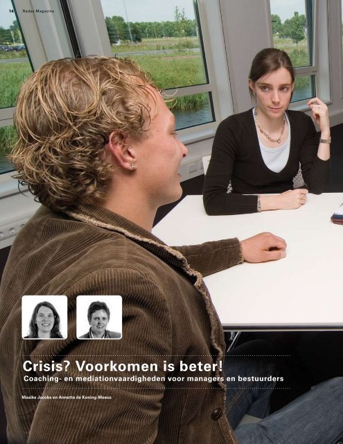 Crisis? Voorkomen is beter! / door Maaike Jacobs en Annette ... - Edux