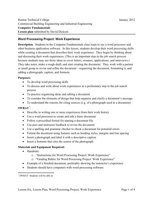 Word Processing Software Examples