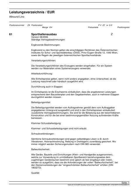 Allround Lino MUSTERTEXT