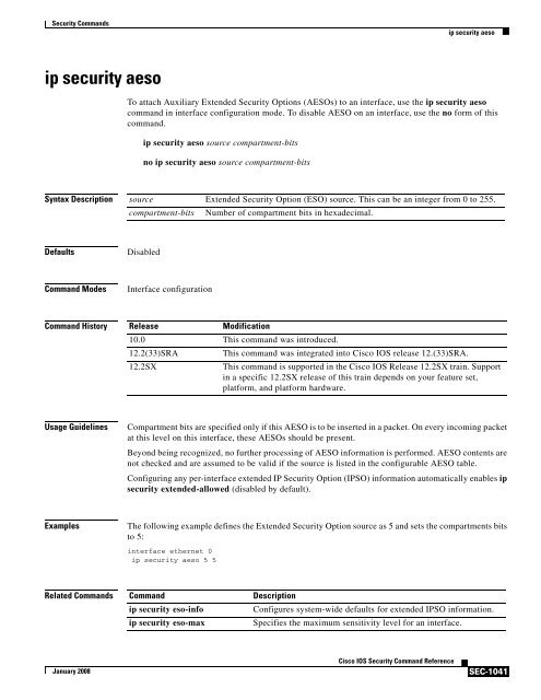 Ip Security Add Sec 1040 