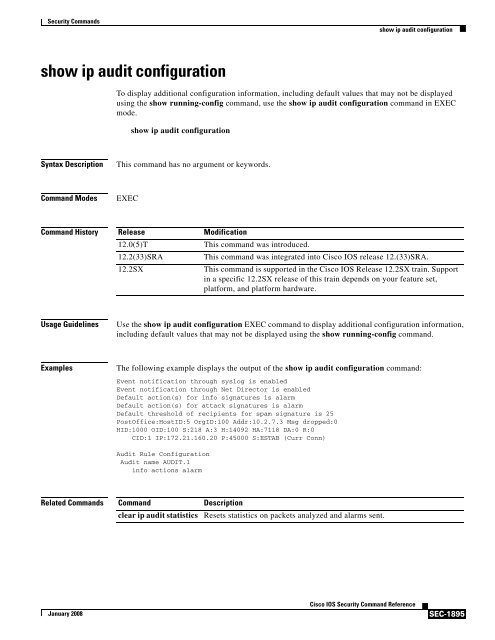 Show Ip Admission Sec 189