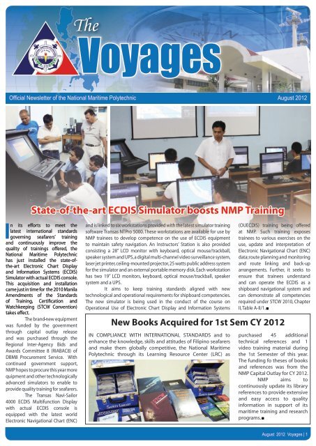 State-of-the-art ECDIS Simulator boosts NMP Training