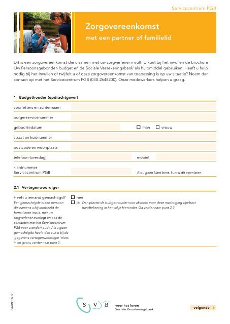 Zorgovereenkomst met een partner of familielid - Achmea Zorgkantoor