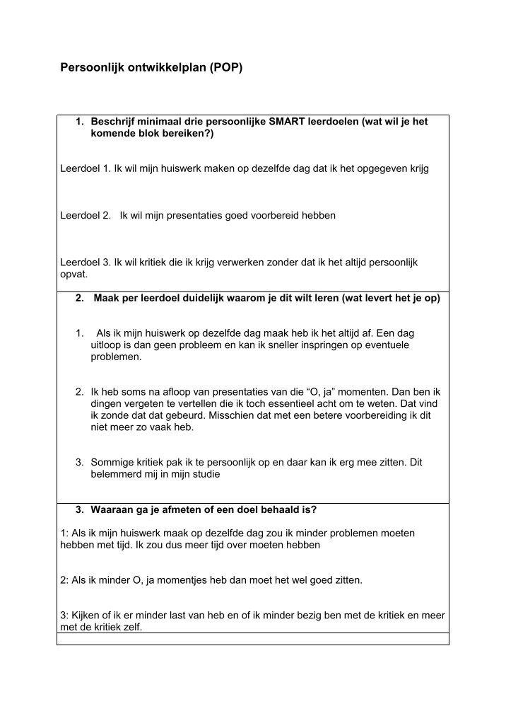 Ontwikkelplan Magazines