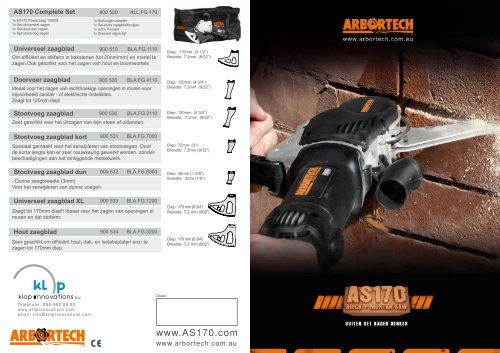 Stootvoeg zaagblad - Arbortech