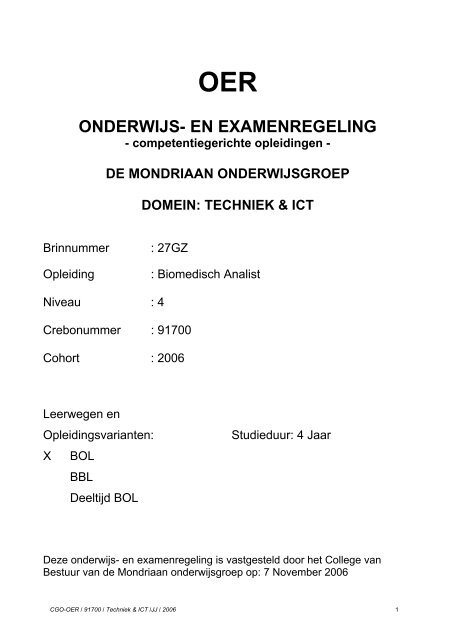 BOL opleiding - ROC Mondriaan