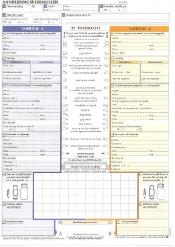 Toelichting Europees Schadeformulier - TVM Verzekeringen