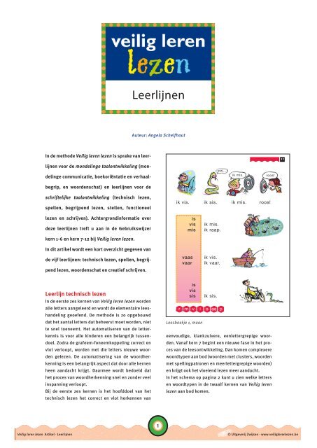 Leerlijnen - Veilig leren lezen