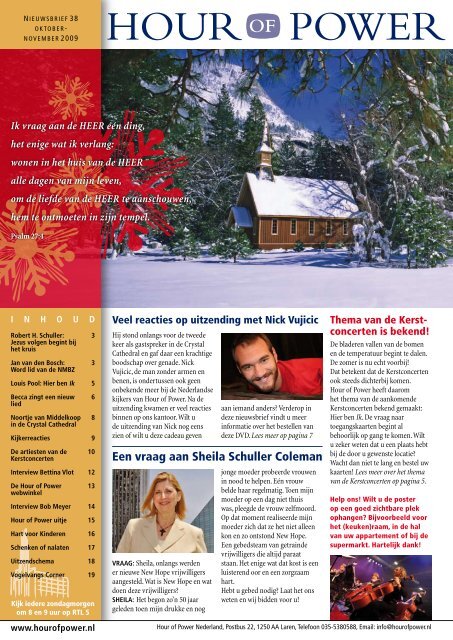 Een vraag aan Sheila Schuller Coleman - Hour of Power