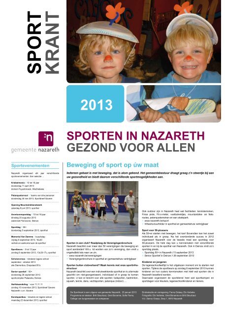 Sportkrant - Gemeente Nazareth