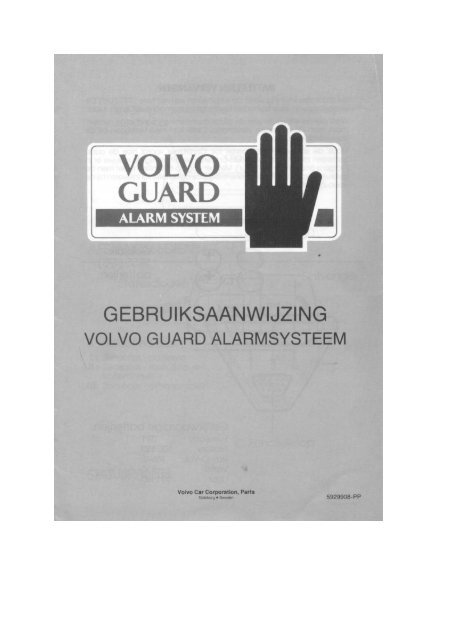 Volvo Guard Alarm Manual - Volvotips
