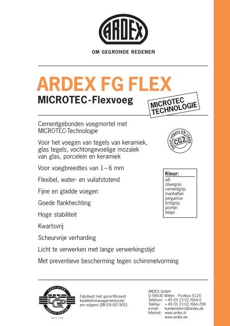 ARDEX FG FLEX - Quadrus