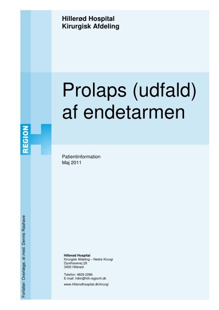 Prolaps (udfald) af endetarmen