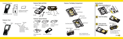 WORKABOUT PRO3 C Version Quick Start Guide