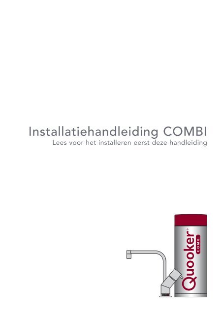 Quooker, montagehandleiding Combi.