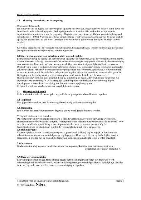 Model Calamiteitenplan 2.