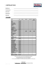 Bestellijst - voorbeeld