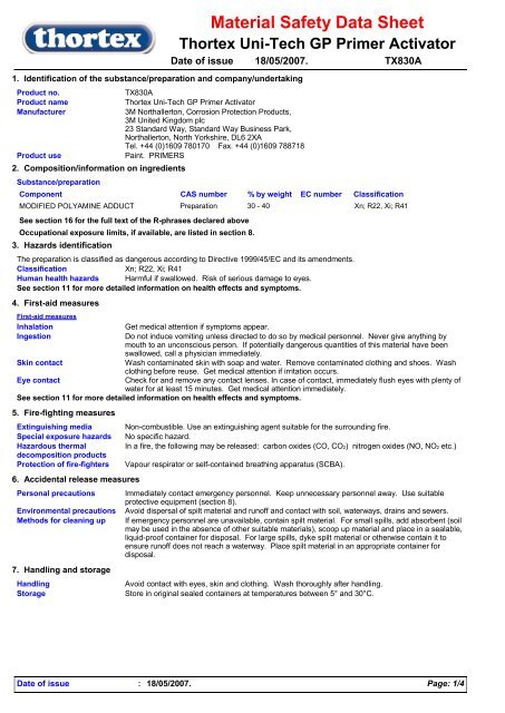Thortex Uni-Tech GP Primer Activator - Promain