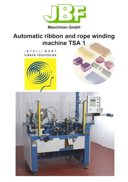 Automatic ribbon and rope winding machine TSA 1