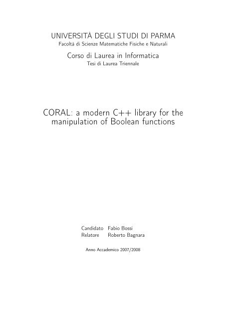 a modern C++ library for the manipulation of Boolean functions