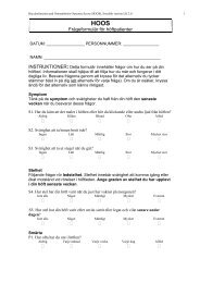 Knee injury and Osteoarthritis Outcome Score (KOOS)