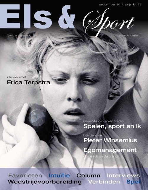 Erica Terpstra Pieter Winsemius Spelen, sport ... - Els Van Noorduyn