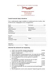 intake formulier - Partera