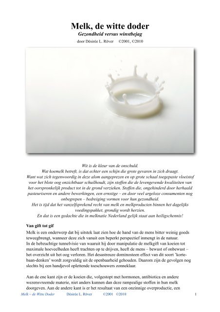 MELK de Witte Doder - Désirée Röver