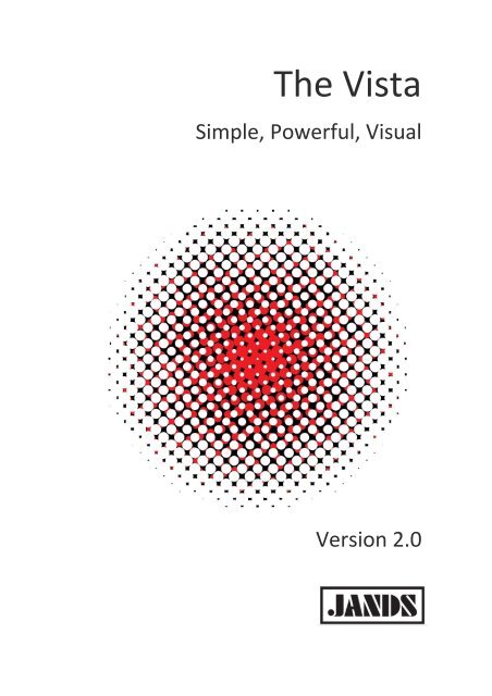 Vista User Guide, Version 2 - Lighting