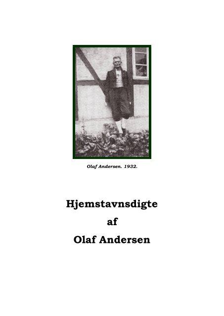 Hjemstavnsdigte af Olaf Andersen - Vestfyns Hjemstavnsforening