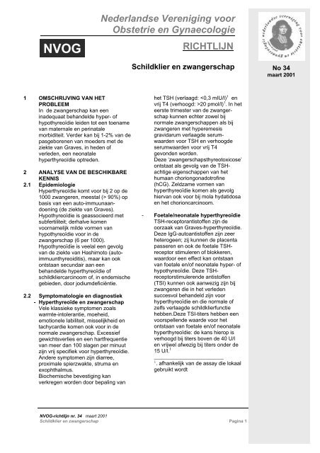 Richtlijn34_Schildklier en zwangerschap - NVOG