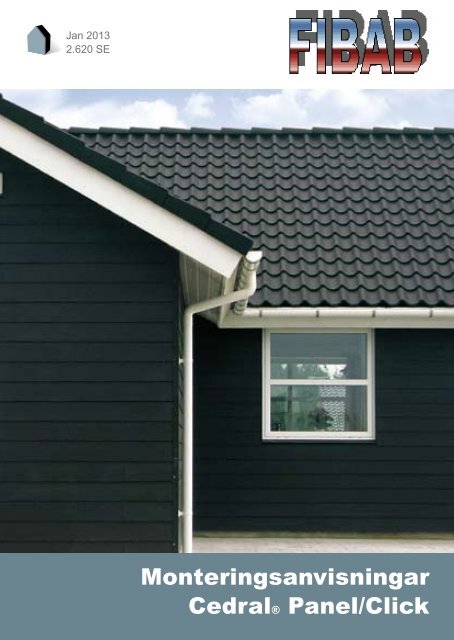 Monteringsanvisningar Cedral® Panel/Click - Fibab