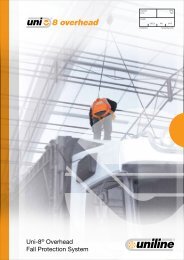 uni 8â ¢ horizontal lifeline cable fall protection system - RIBA ...