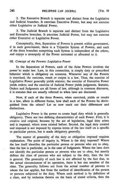 2. The Executive Branch i