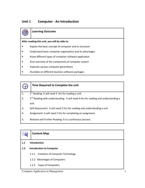 Unit 1 Computer - An Introduction