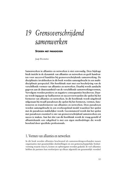 19 Grensoverschrijdend samenwerken - Jaap Boonstra