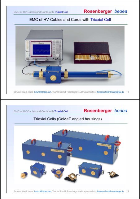 Rosenberger bedea - Bedea Berkenhoff & Drebes GmbH