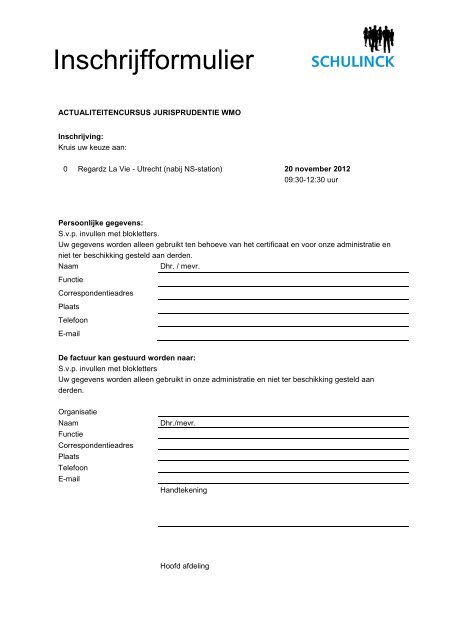 Inschrijfformulier