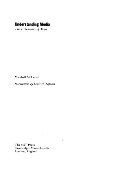 McLuhan Understanding Media.pdf