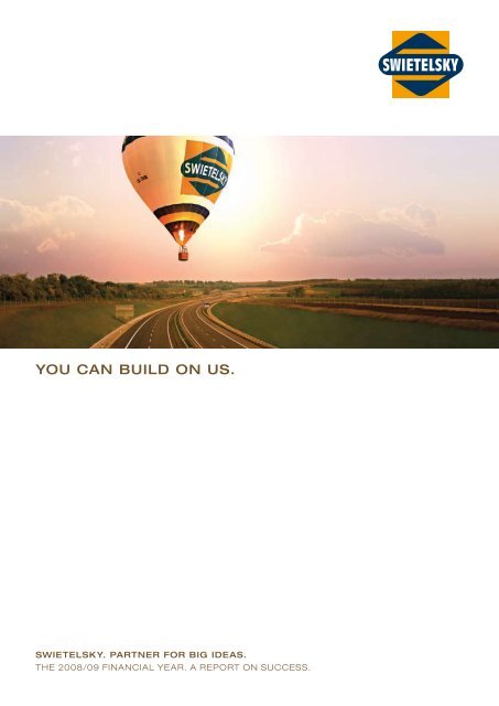 YOU CAN BUILD ON US.