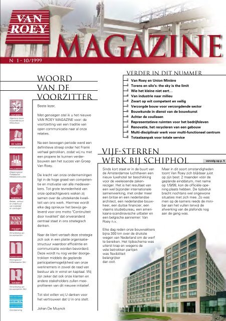 WOORD VAN DE VOORZITTER VIJF-STERREN ... - Groep Van Roey