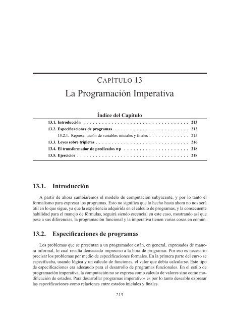La Programación Imperativa